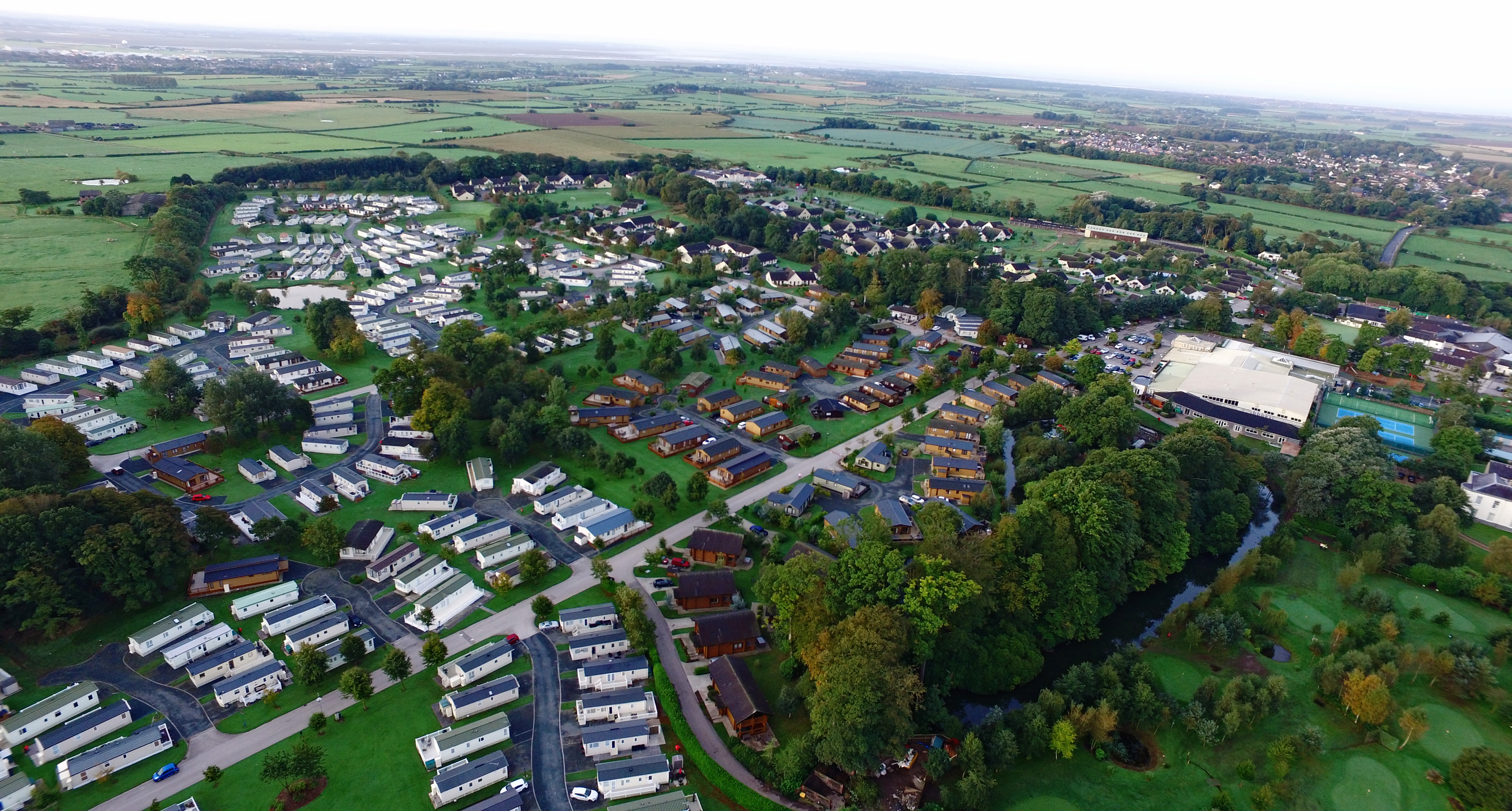 Ribby Hall VIllage By Drone | 100 acres Blog